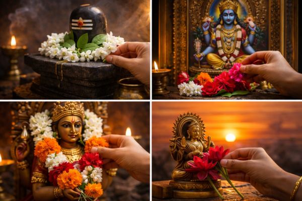 Flowers in Puja: Meaning, Types, Ritual Use, and Significance
