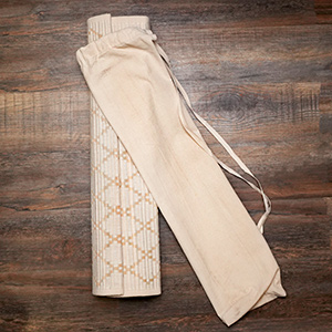 Natural Sambhu Straw Grass & Cotton Yoga Mat