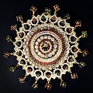 Purchase Colorful Mata Ka Chatar with Gold Finish Online @ Low Price ...